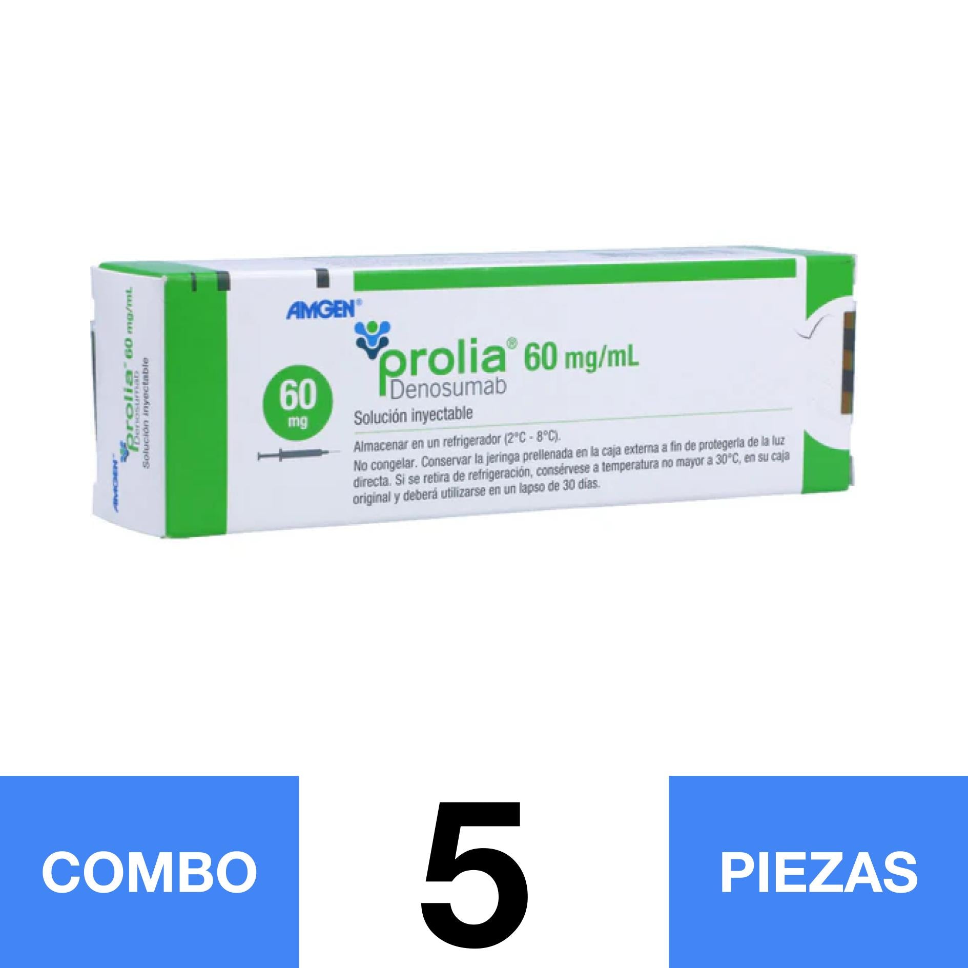 PROLIA 60 MG/ML SOL INY. IMPORTACIÓN (RED FRÍA).(COMBO 5 PZA)📦 – REDIIS