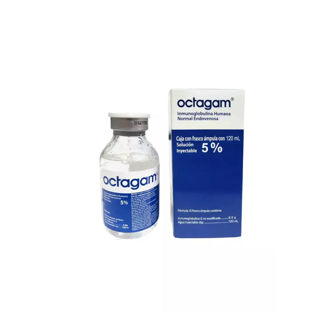 OCTAGAM SOLUCIÓN INYECTABLE 5 G/120ML – REDIIS
