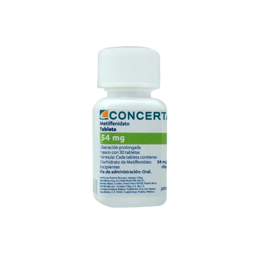 CONCERTA 54 MG 30 TABLETAS – REDIIS